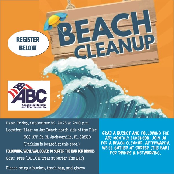 Beach Cleanup Event and After Hours Social